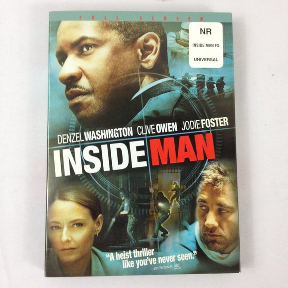 Inside Man | Media | Inside Man 206 Denzel Washington Rated R Dvd Used ...
